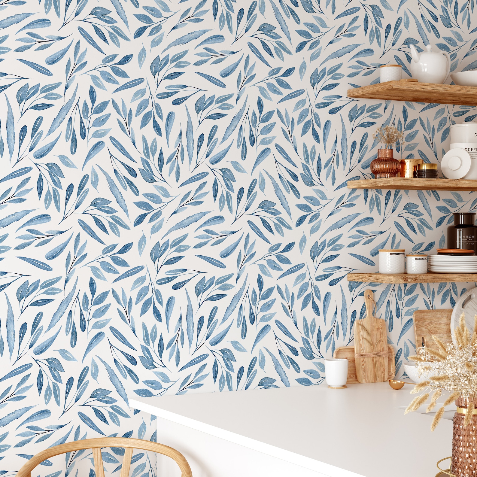 Peel and Stick Wallpaper Light Blue Removable Wallpaper Wallpaper ...