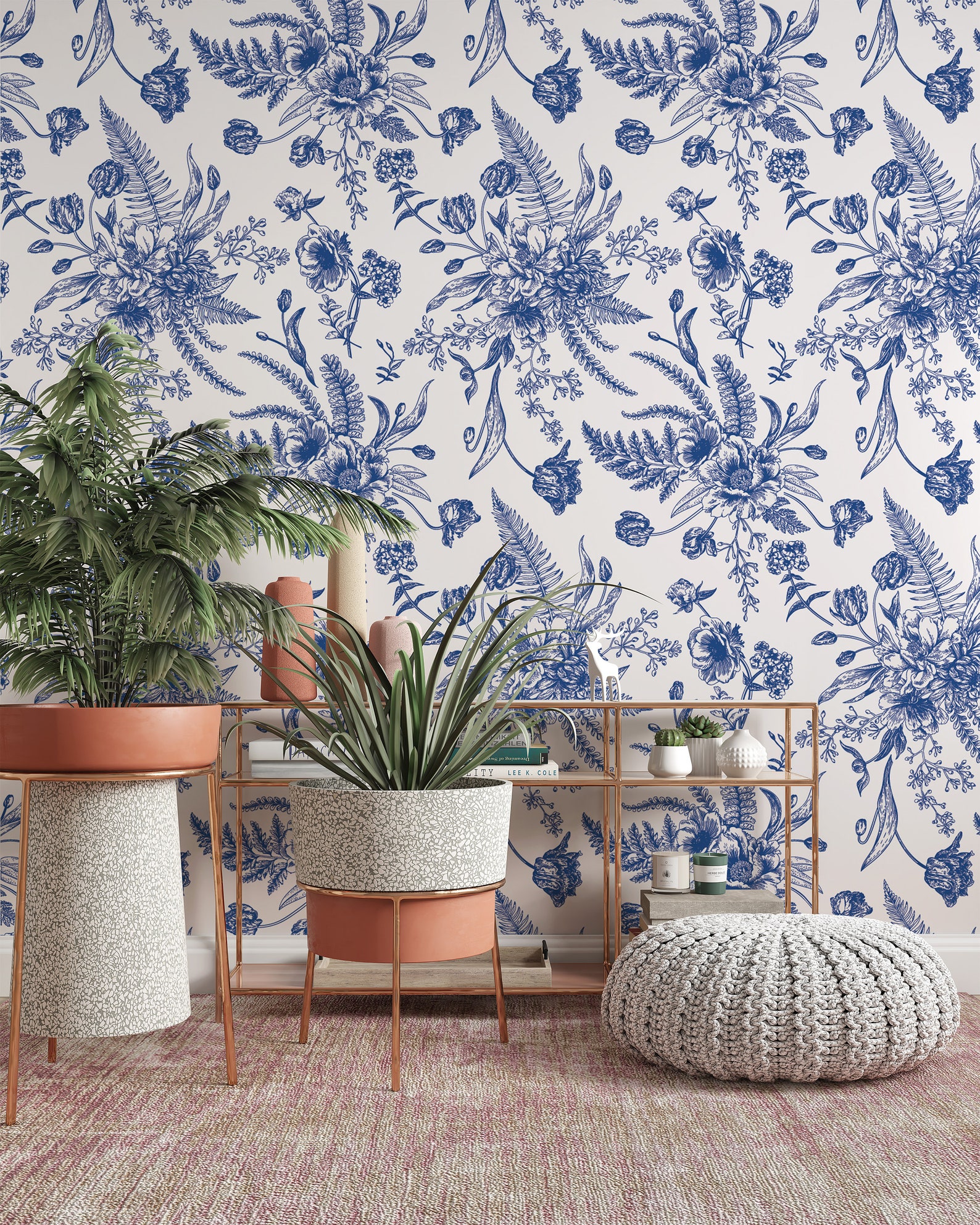 Peel and Stick Wallpaper Light Blue Removable Wallpaper Wall Art ...