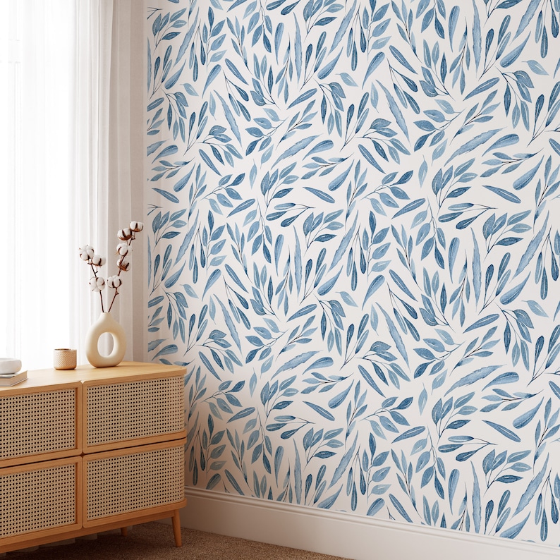 Peel and Stick Wallpaper Light Blue Removable Wallpaper Wallpaper ...