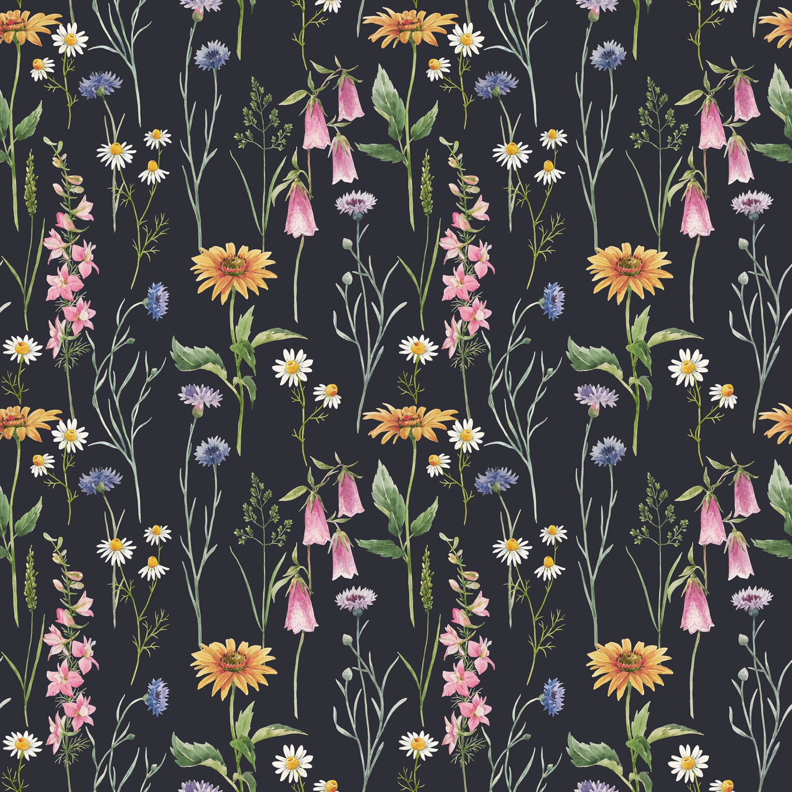 Peel and Stick Wallpaper Floral Temporary Wallpaper Floral Wall Decor ...