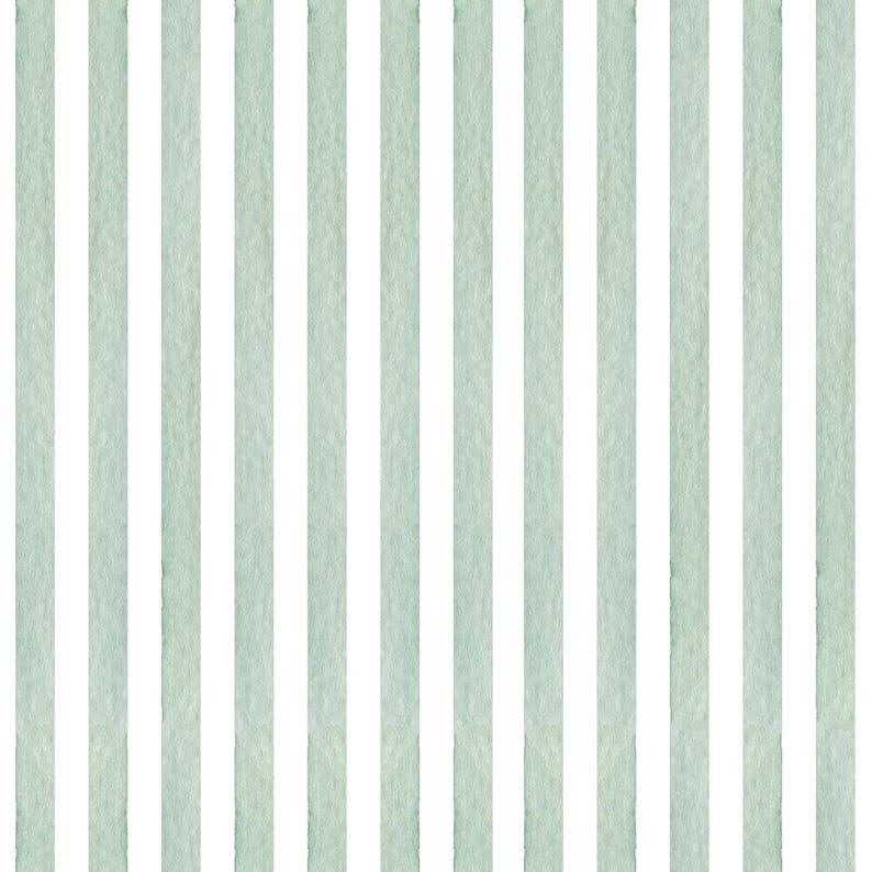 Light Green Striped Peel and Stick Wallpaper – Neutral Vertical Stripe ...