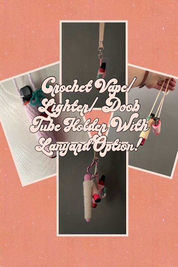CROCHET VAPE NECKLACE A Cute Holder With Optional Lighter - Etsy