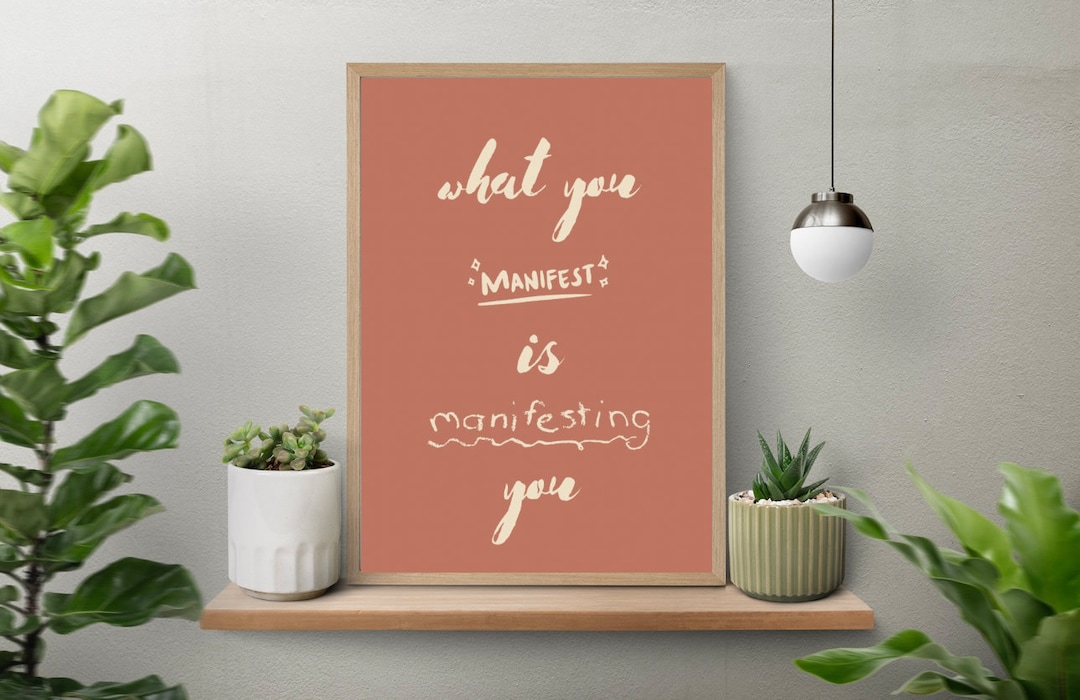 Manifestation Quotes Wall Art Set of 3 Prints Self Love - Etsy
