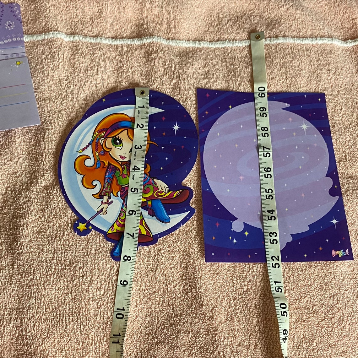 Vintage Lisa Frank Star Moon Girl Stationary Etsy
