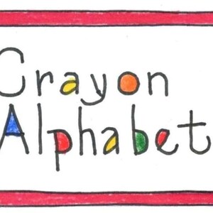 Alphabet Flashcards, Crayon Themed, Laminated , 4 Bonus Shape ...