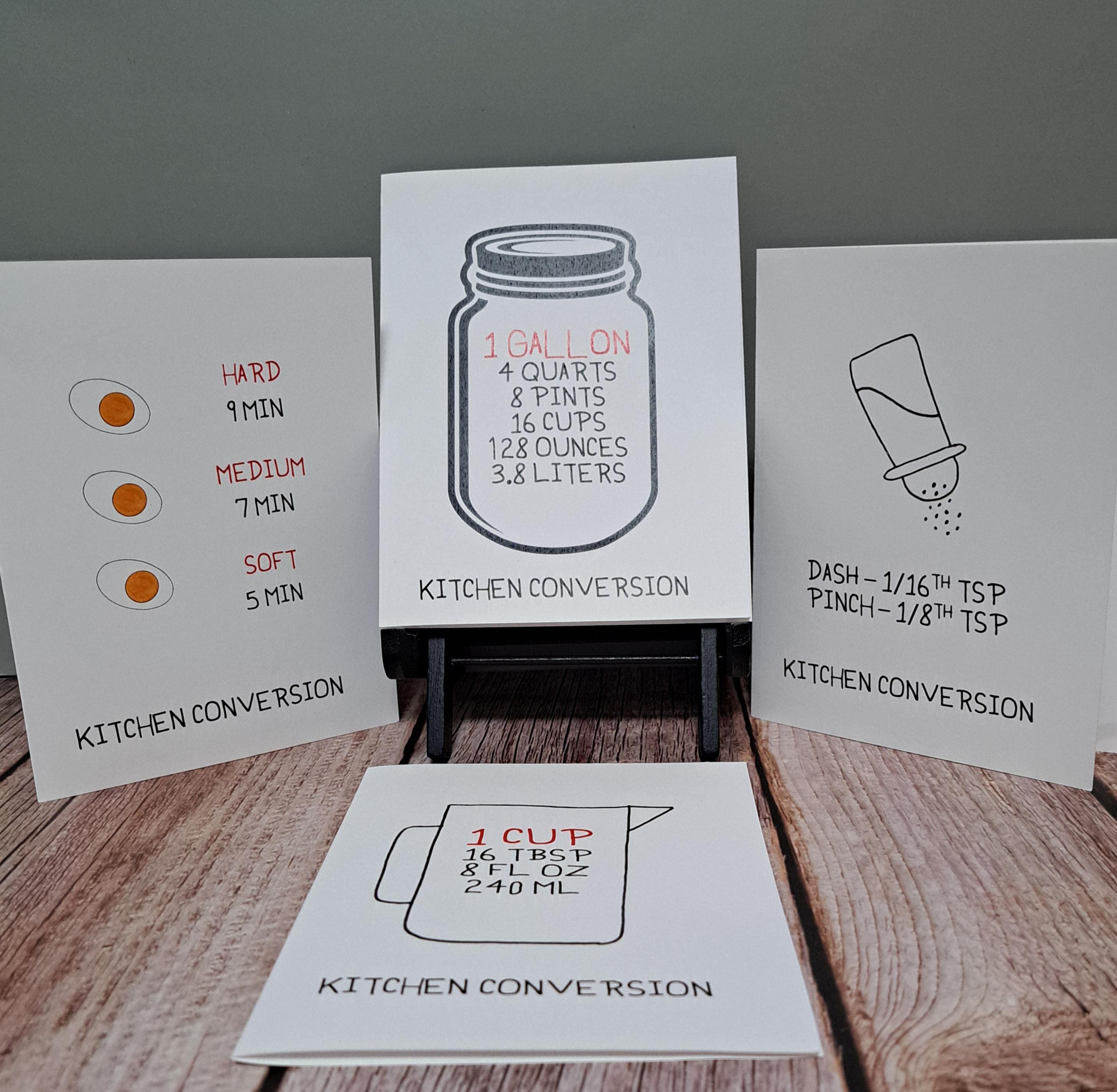 Notecards, Kitchen Conversion Theme Note Card Set, Gift for Cook ...