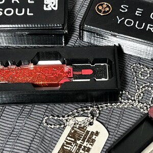 Customized Cyberpunk Relic Chip USB Drive and Johnny Dog Tag 2077 Prop ...