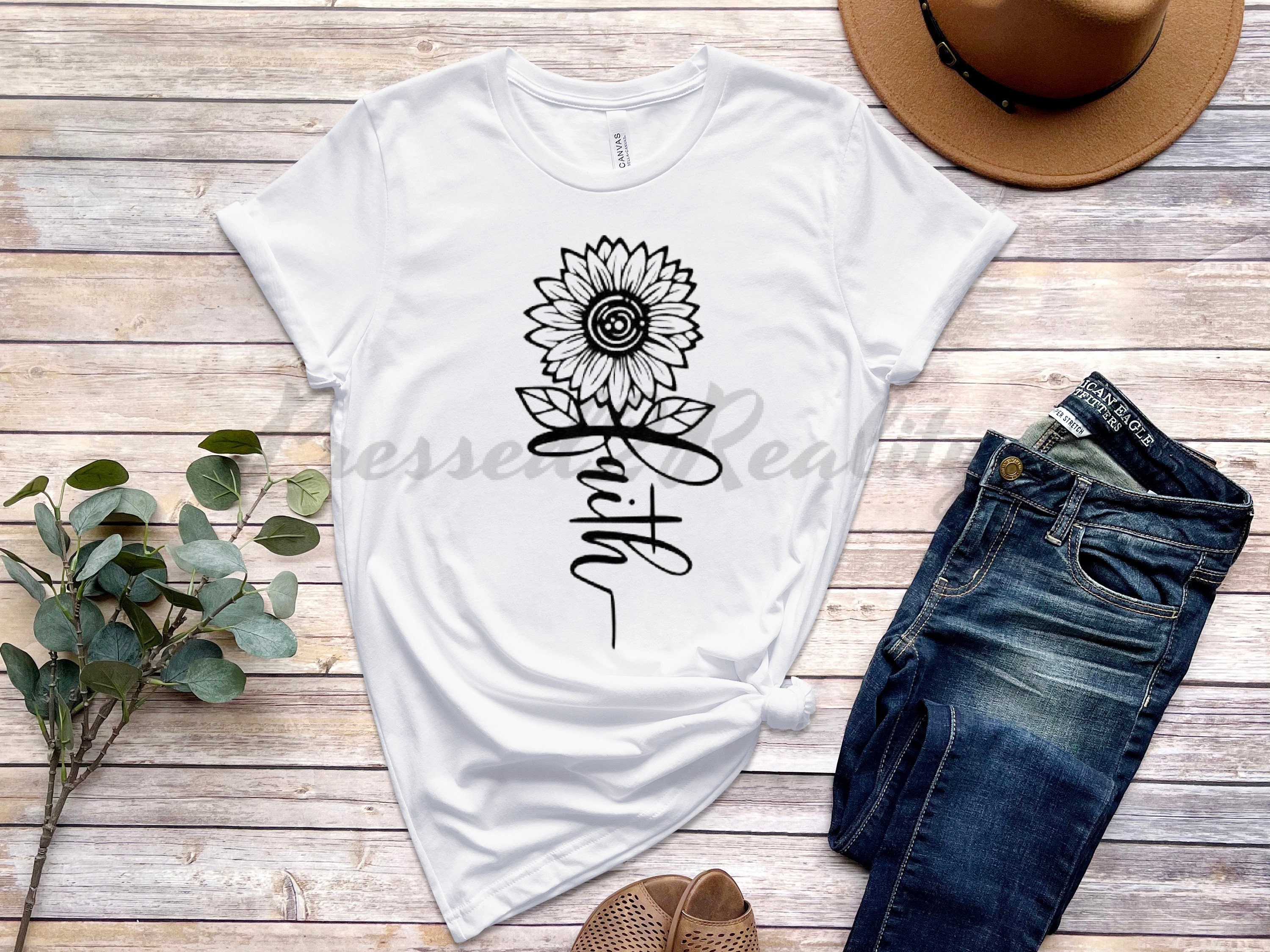 Faith Sunflower SVG PNG JPG Christian Sunflower Svg Png Jpg - Etsy