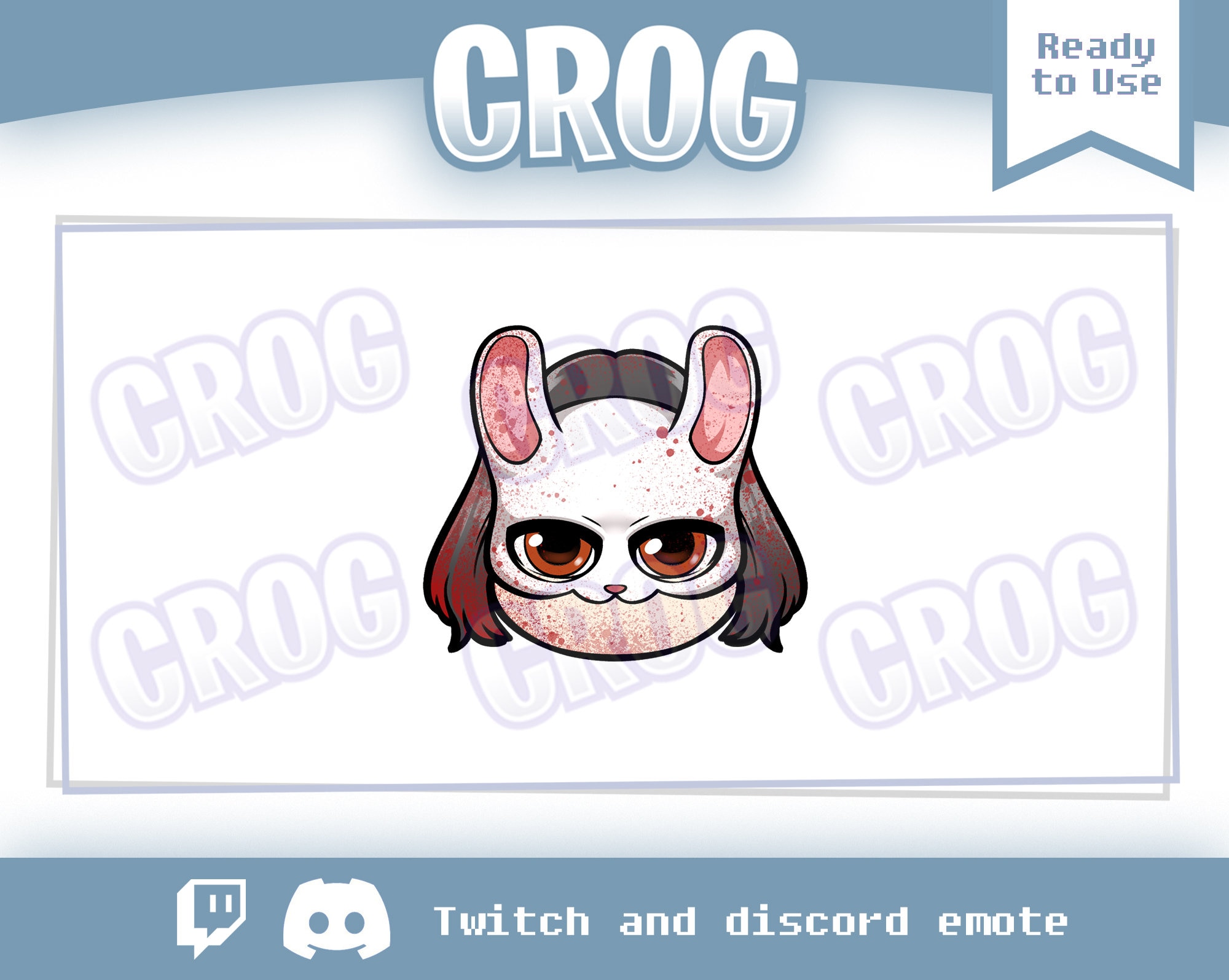 Huntress Twitch Sub Badge| Channel Point | Cute Horror Emote Vtuber - Etsy