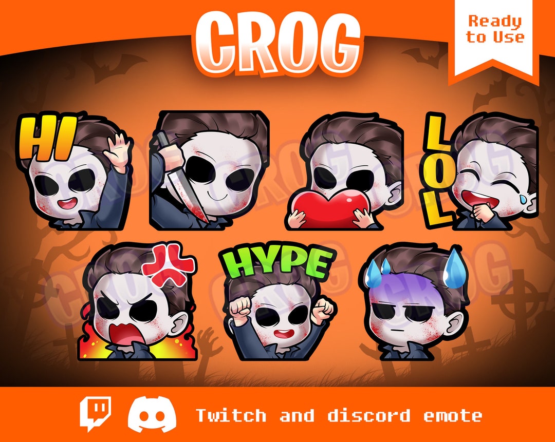 Twitch Emote | 7x Cute Horror Twitch Emotes Package | Michael Myers ...