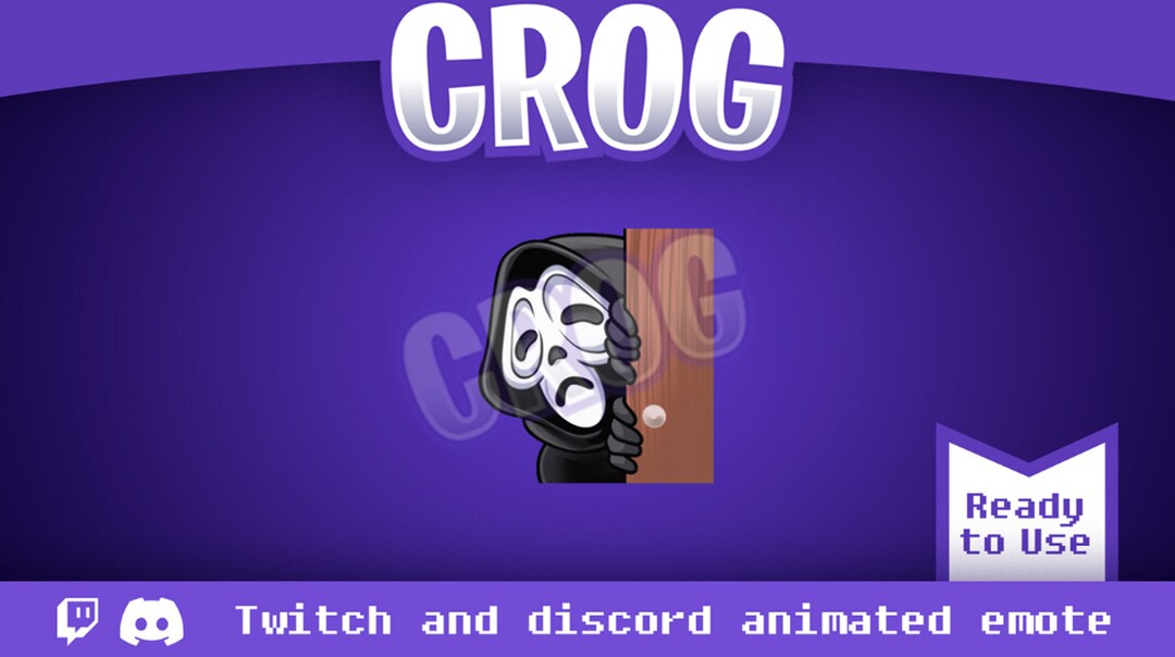 Animated Emote | Scream Ghost Stab Emotes | Animated Twitch Emote - Etsy