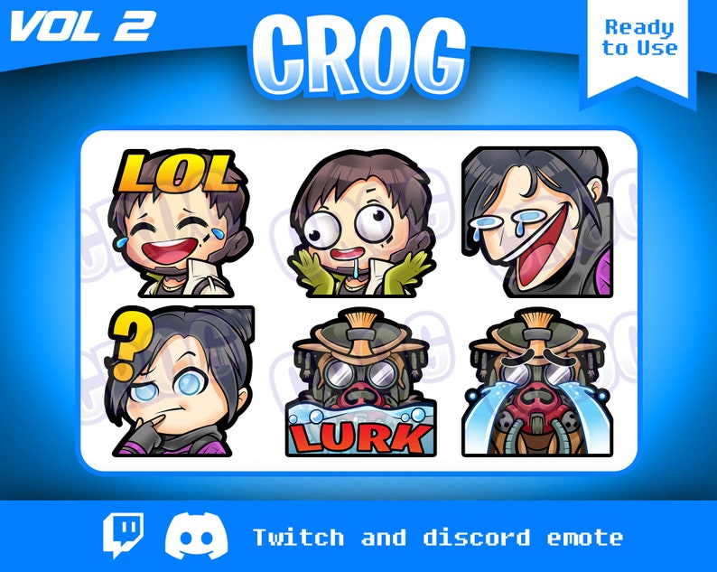 Custom Cute Emotes, Emojis, Sticker for Twitch/discord - Etsy