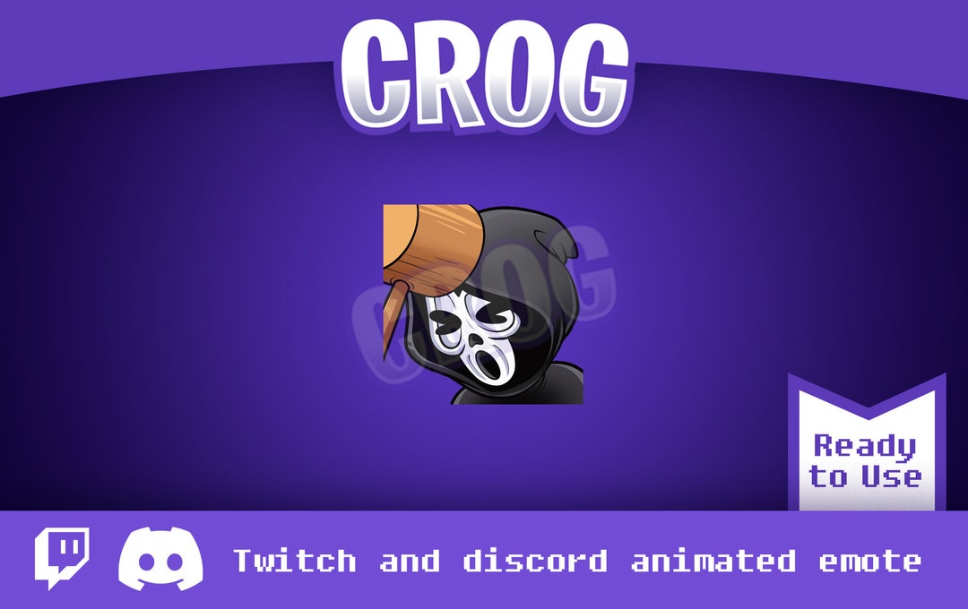Animated Emote | Scream Ghost Hammer Emotes | Animated Twitch Emote - Etsy