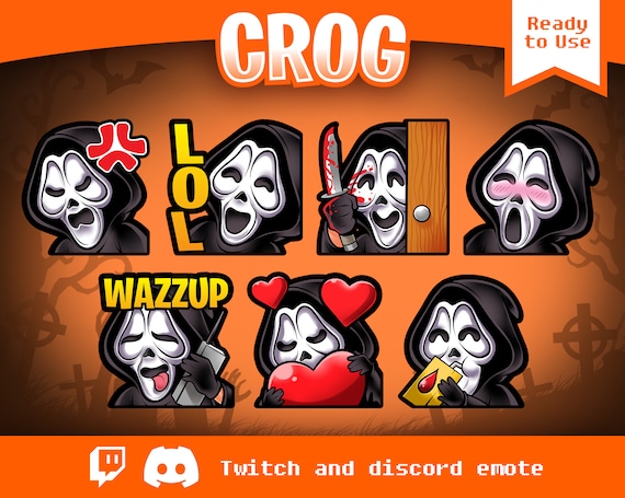 Twitch Emote 7x Cute Horror Twitch Emotes Package - Etsy