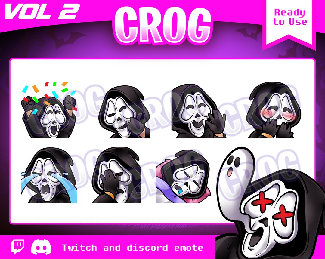 Twitch Emote | Volume 2 | 8x Cute Horror Twitch Emotes Package | Scream ...