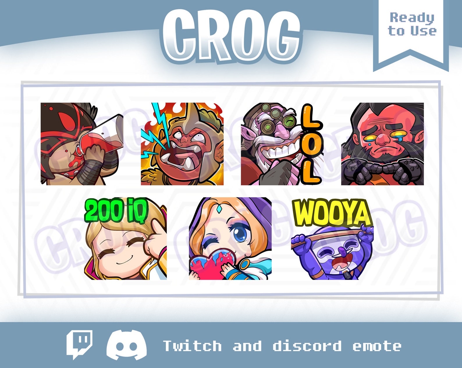 Twitch Emote | 7x Dota Emotes Package | Cute Emote - Etsy