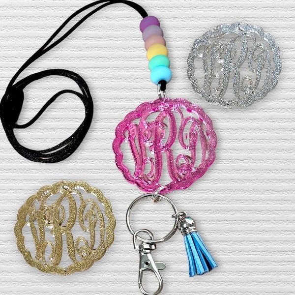 Monogram Lanyard - Etsy
