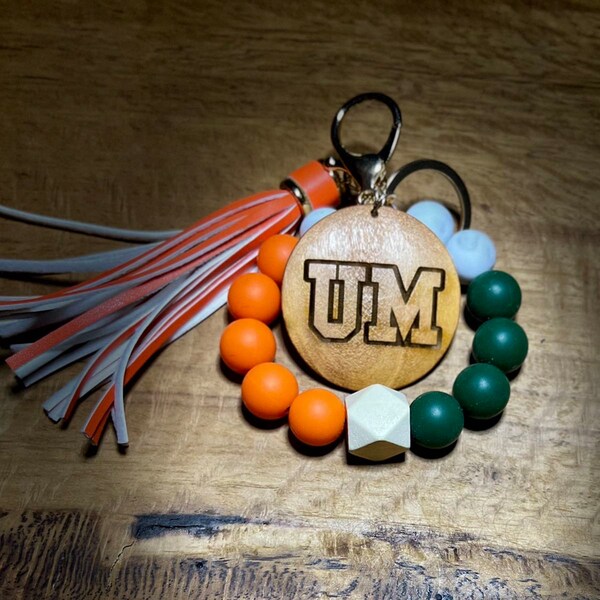 University of Miami Keychain - Etsy
