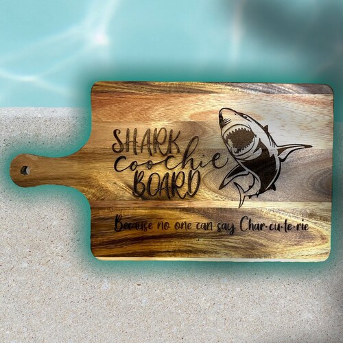 Charcuterie Board Shark-coochie Board - Etsy