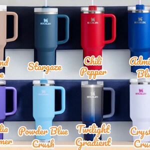 Authentic Stanley 30oz or 40oz Travel Quencher Tumbler-reindeer ...