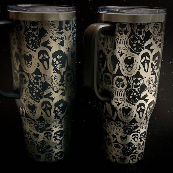 Horror Tumbler With Handle - Etsy