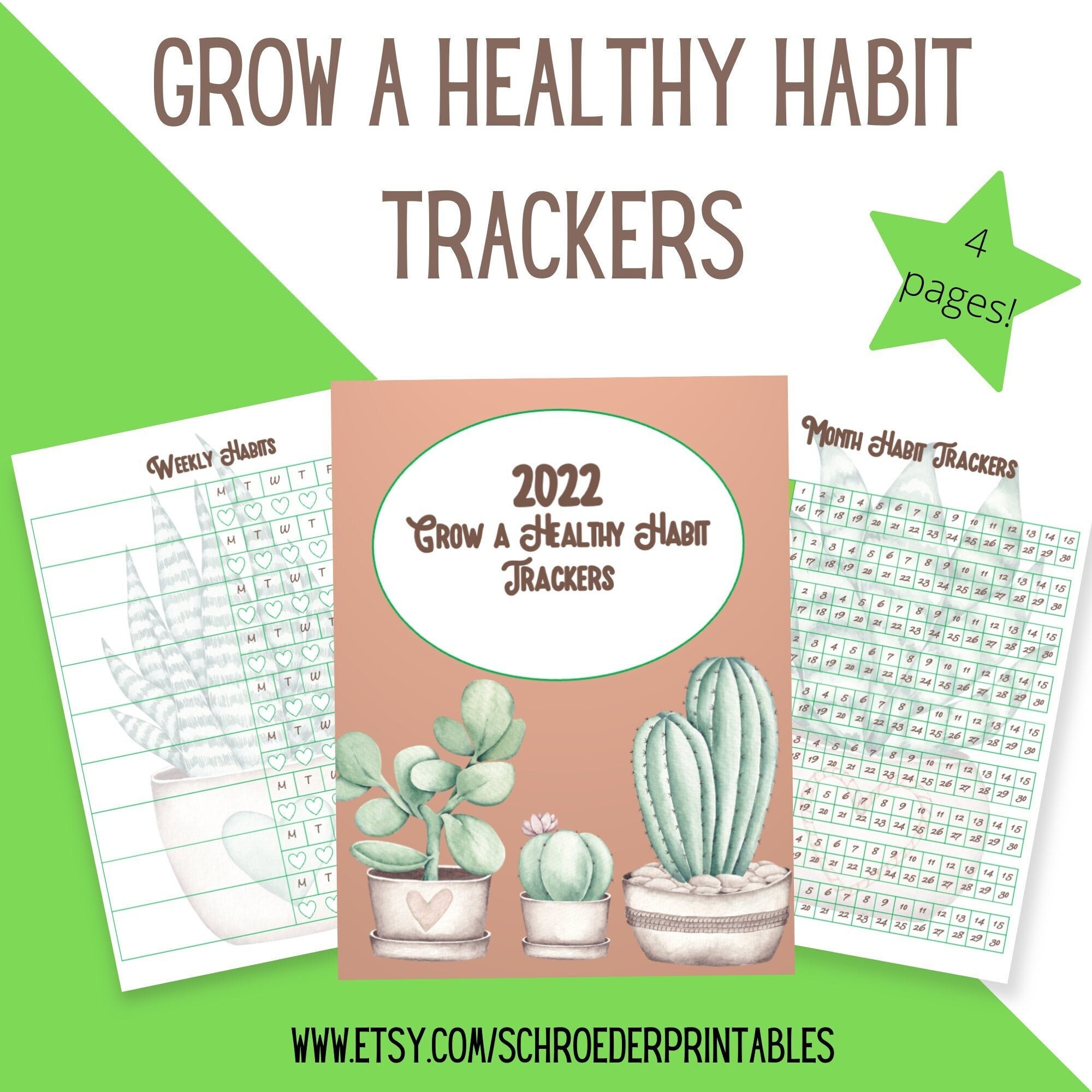 Healthy Habit Tracker Printable Tracker Habit Tracker - Etsy