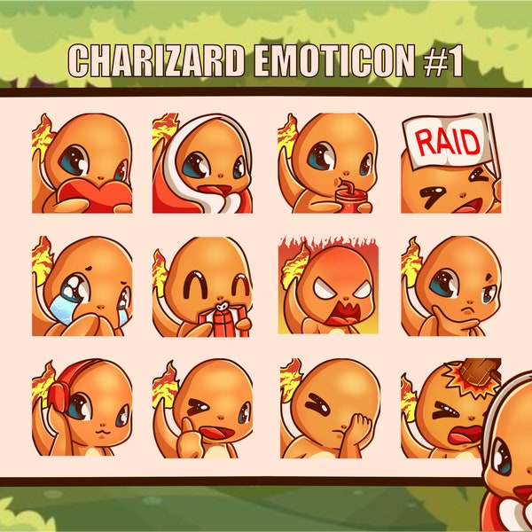 Charizard Emote - Etsy