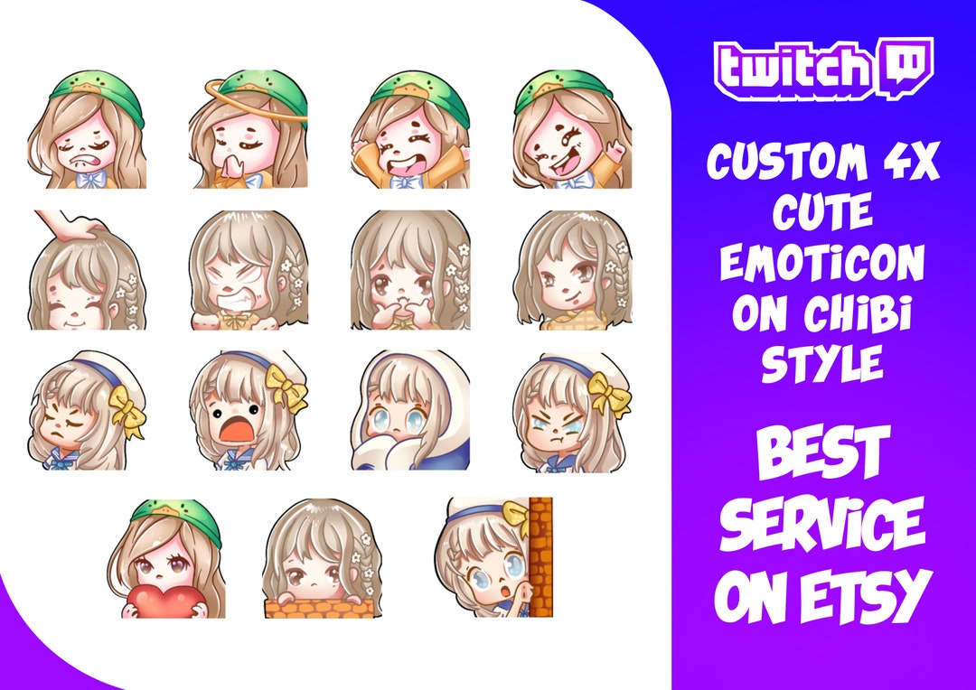 4x Custom Premium Twitch Sub Emoticon / Twitch Sub Badges, Bit Badges ...