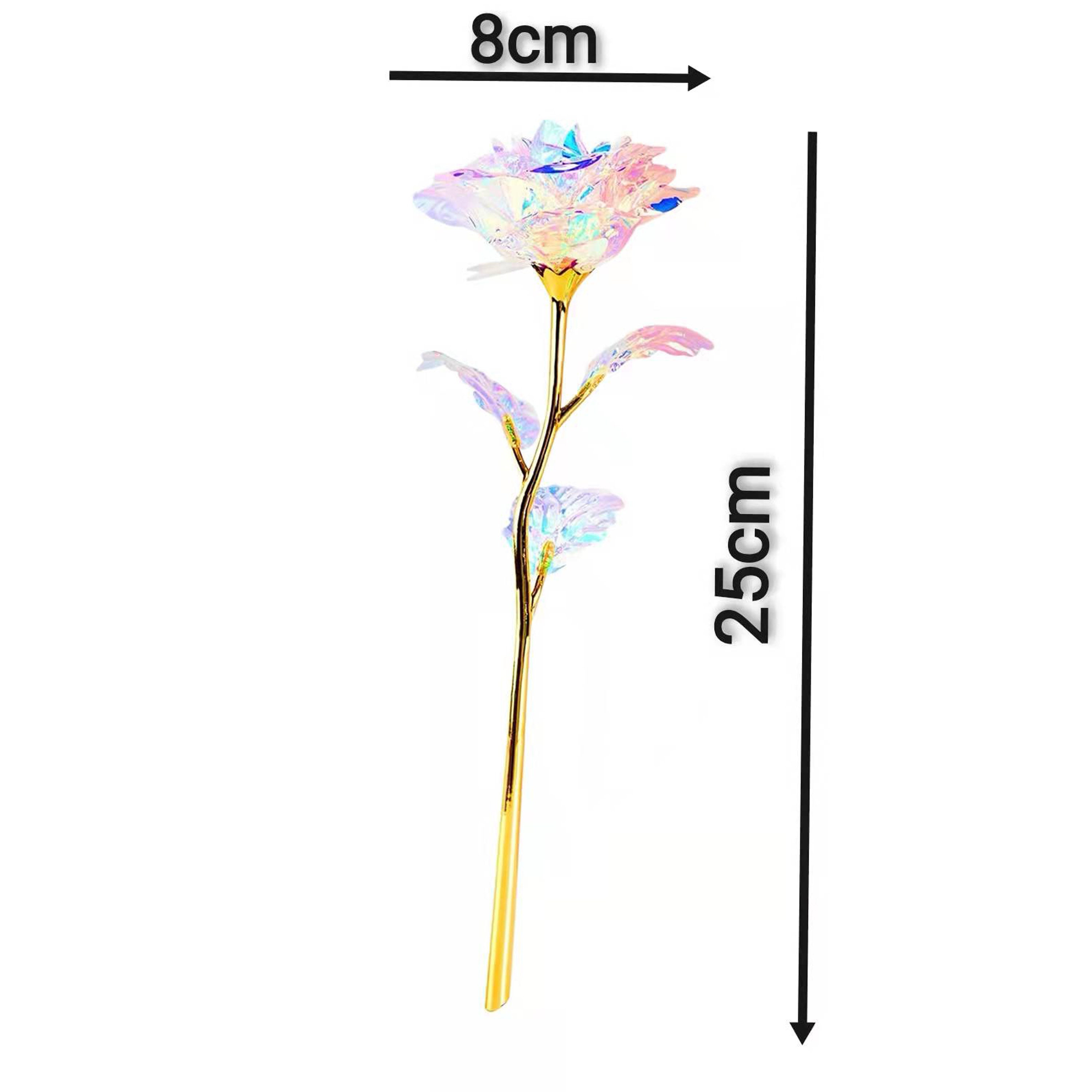 Artificial Crystal Rose Flowers Unique Graduation Gifts Colorful ...