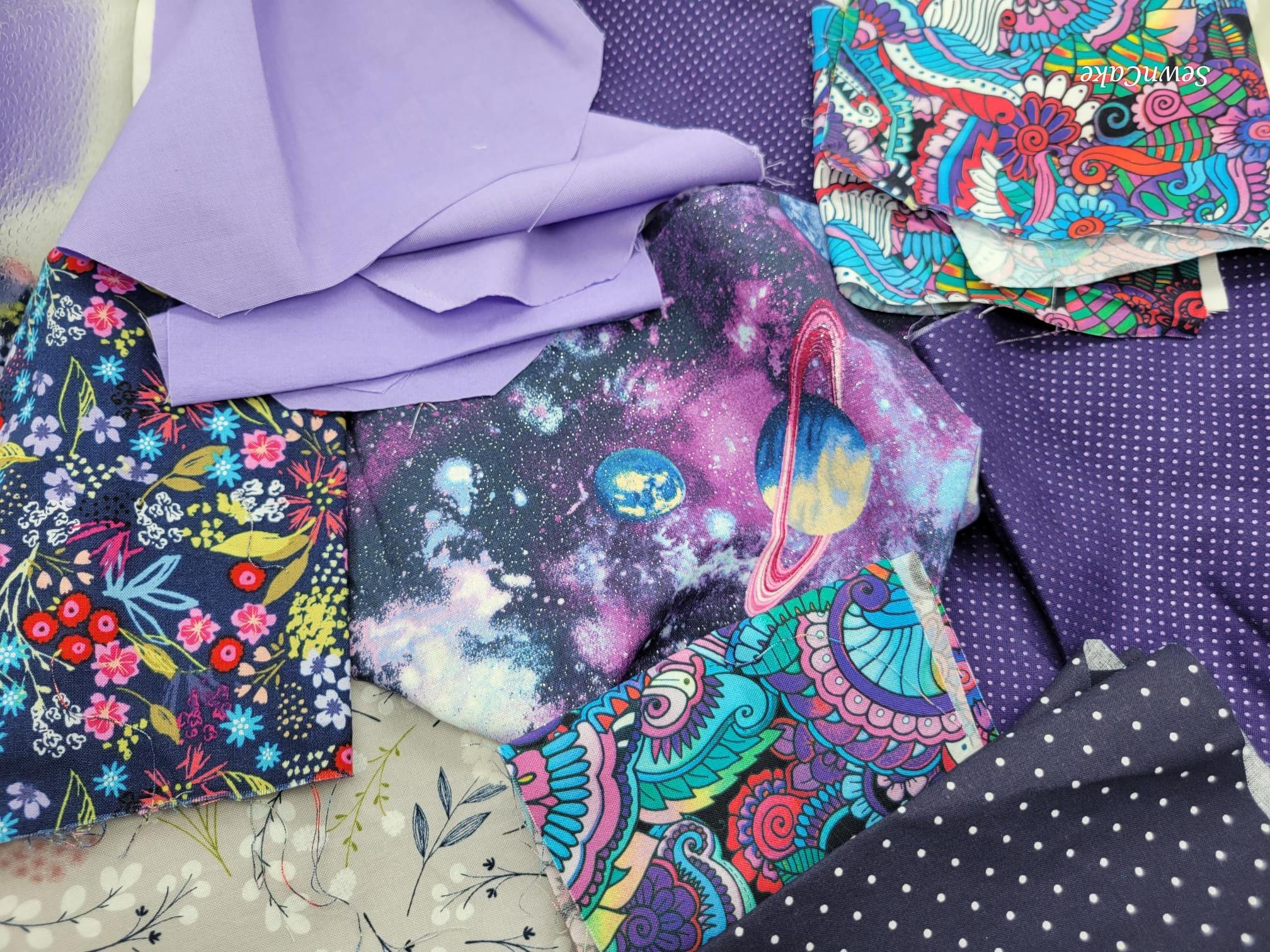 Scrapcake Mix / Pre-shrunk Cotton Fabric Scraps - Ready to Use! Sold by ...