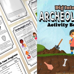 Dig Into Archeology Activity Book for Kids Ages 6-9 10-12 PDF Digital ...