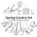 Spring Garden Clipart Set limited License - Etsy