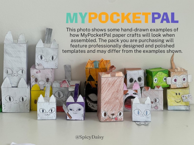 3D Animal Cube Paper Craft | Printable DIY | Kids Printable Coloring ...