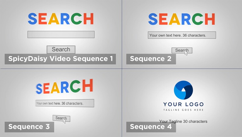Search Engine Logo Animation, Custom Intro Video (MP4) - Etsy