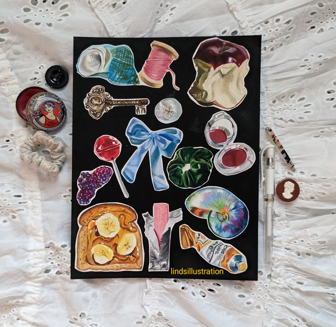 Trinket Object Realistic Colored Pencil Drawing Original Fine - Etsy