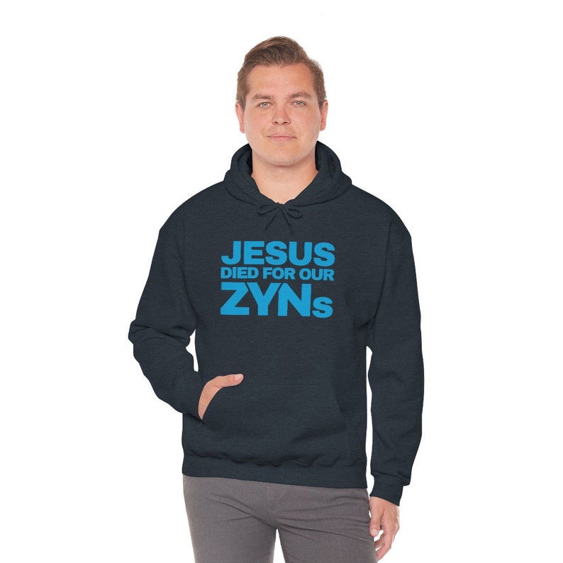Jesus Died for Our Zyns Hoodie, ZYN Nictotine Pouches, Funny Rave Tees ...