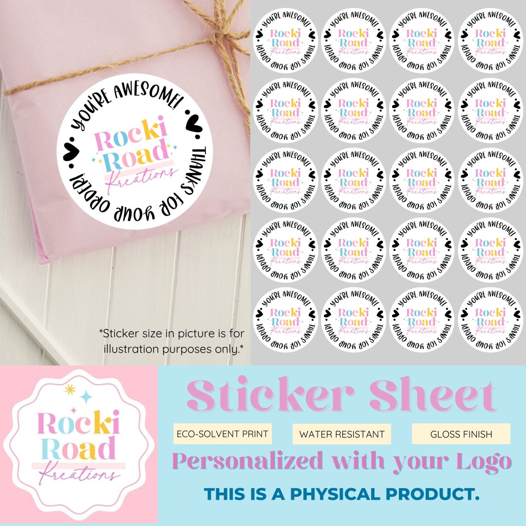 Personalized Logo Stickers (924) | Small Business Stickers | Packaging ...