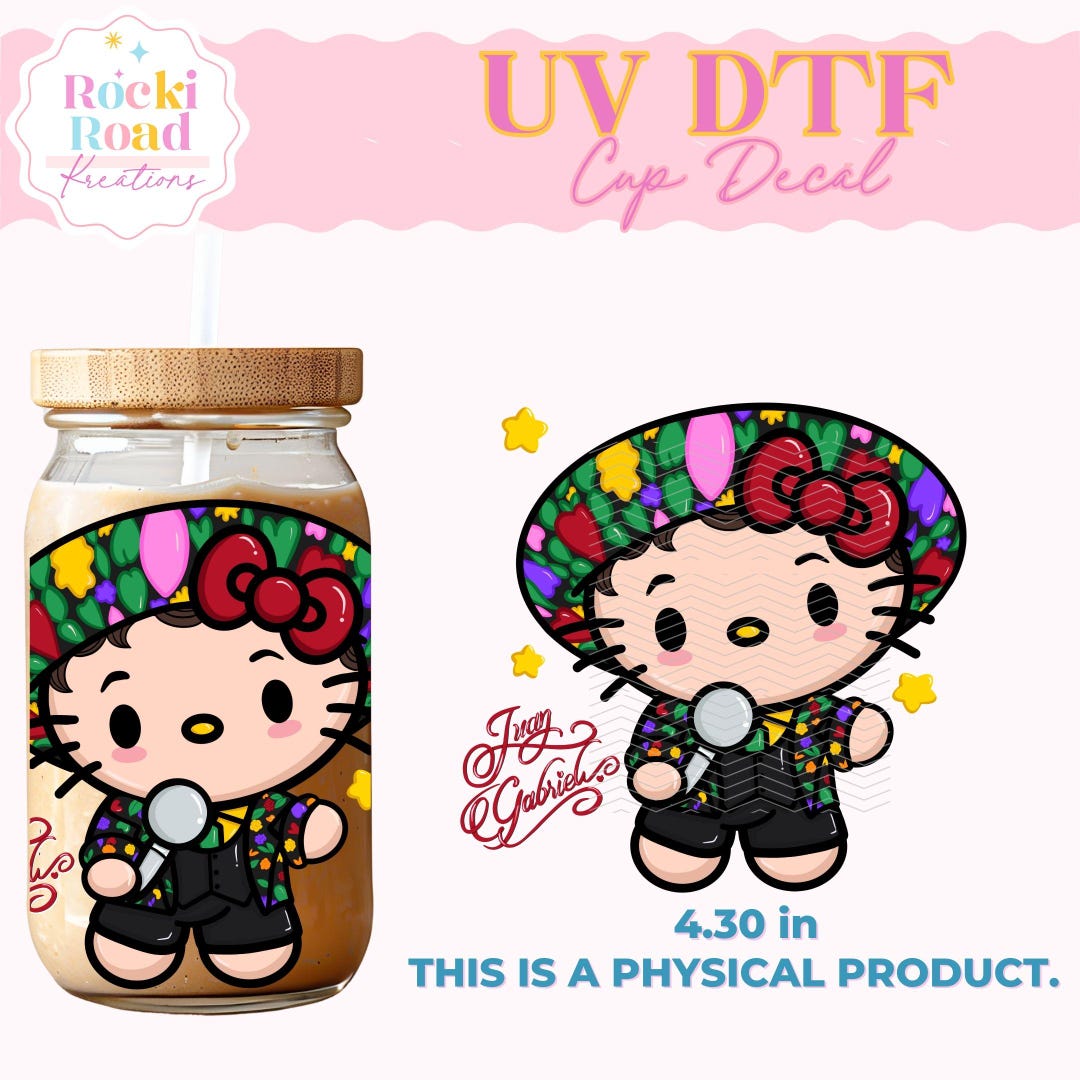 Juan G Mariachi (6734) | UV DTF Decal | Ranchero Music | Retro 80 ...