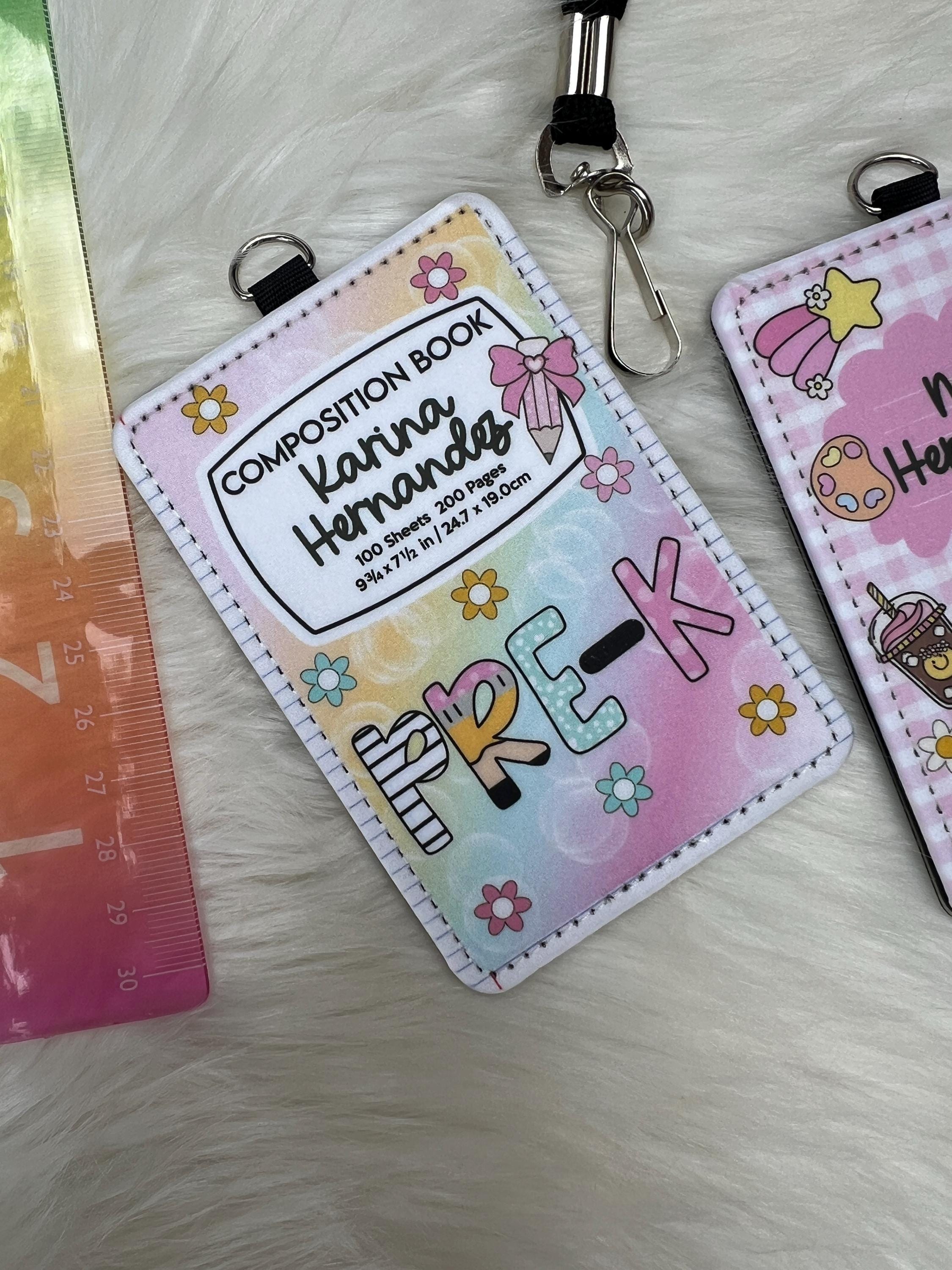 Personalized School Staff ID Badge Holder Lanyard Teacher Custom Gift ...