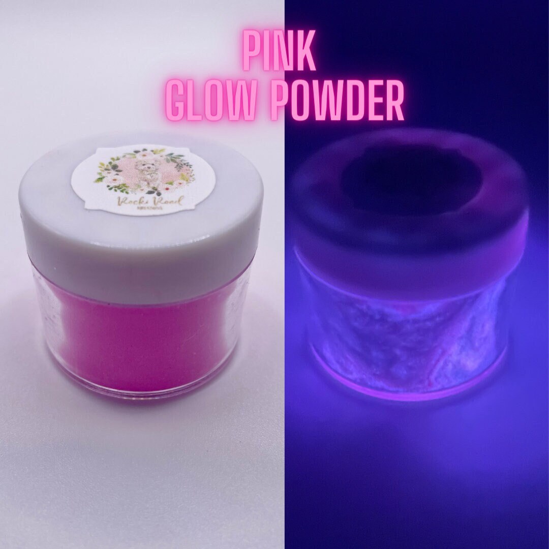 PINK GLOW POWDER | Glow in the Dark Pigment for Epoxy Resin | Tumblers ...