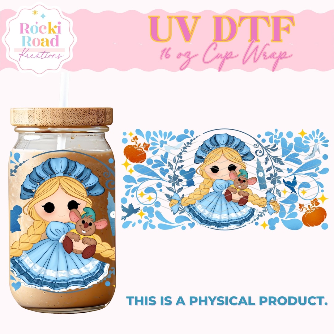 Magical Rag Doll (6611) |UV Dtf Cup Wrap 16oz. Glass | DIY | Mexican ...