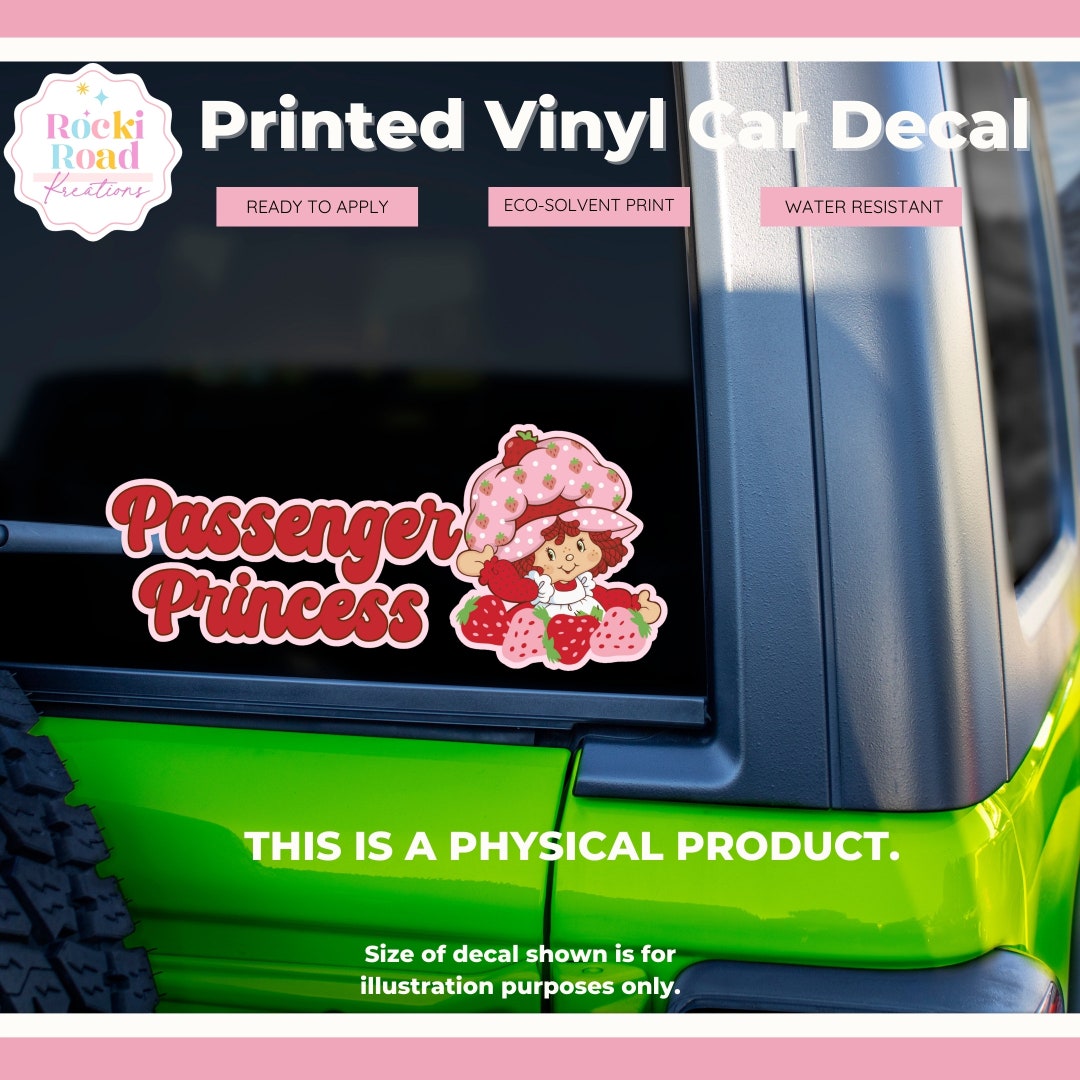Passenger Princess Car Window Decal |permanent Adhesive Truck Sticker ...
