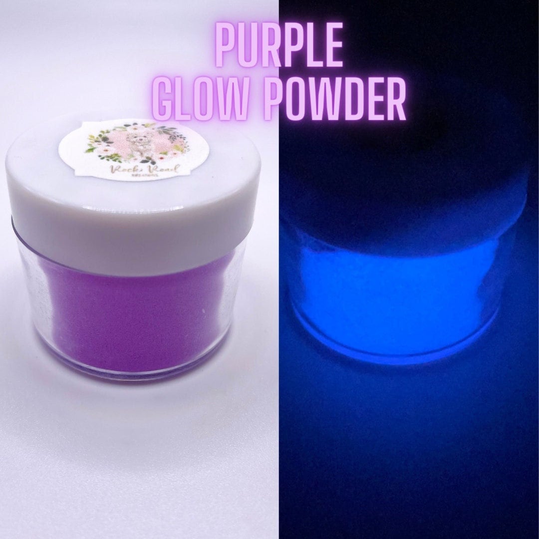 PURPLE GLOW POWDER | Glow in the Dark Pigment for Epoxy Resin ...