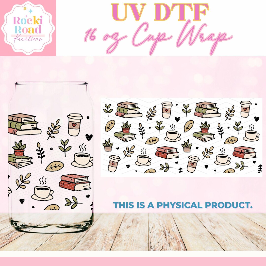 UV Dtf Cup Wrap (681) | 16oz Glass | DIY Crafts | Libbey Cup Wrap ...