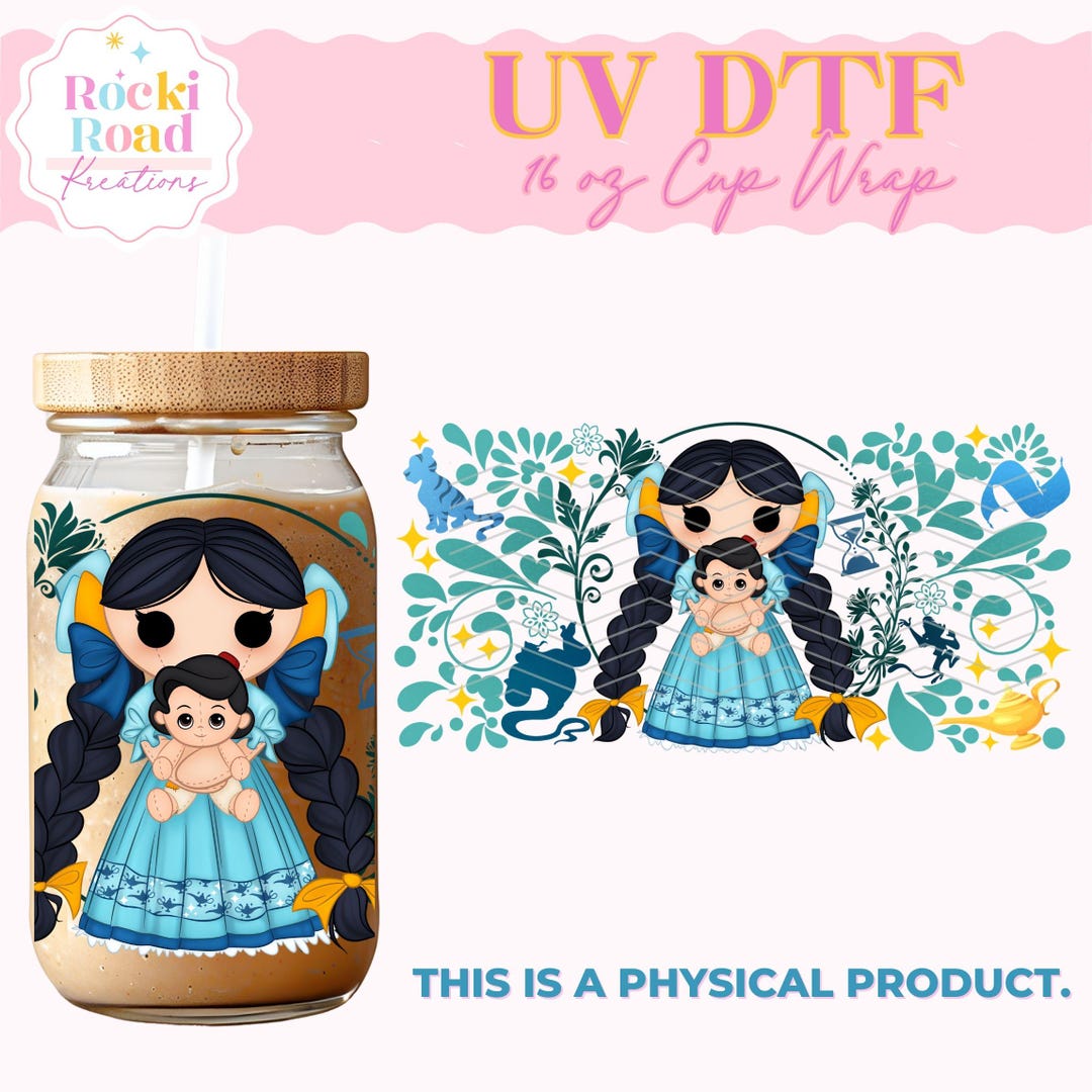 Magical Rag Doll (6608) |UV Dtf Cup Wrap 16oz. Glass | DIY | Mexican ...