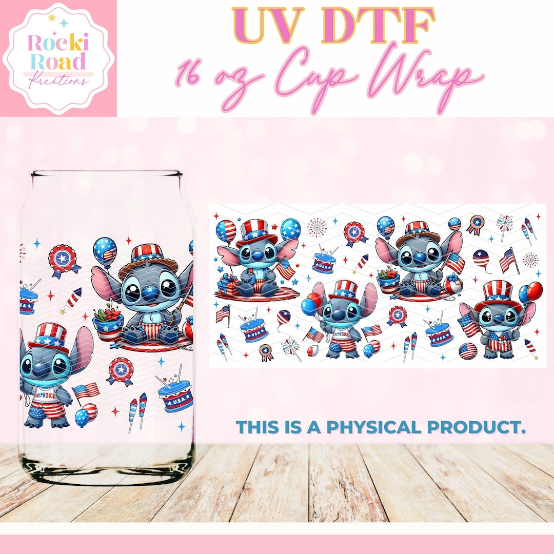 UV Dtf Cup Wrap (682) | 16oz. Glass | DIY Crafts | Libbey Cup Wraps ...