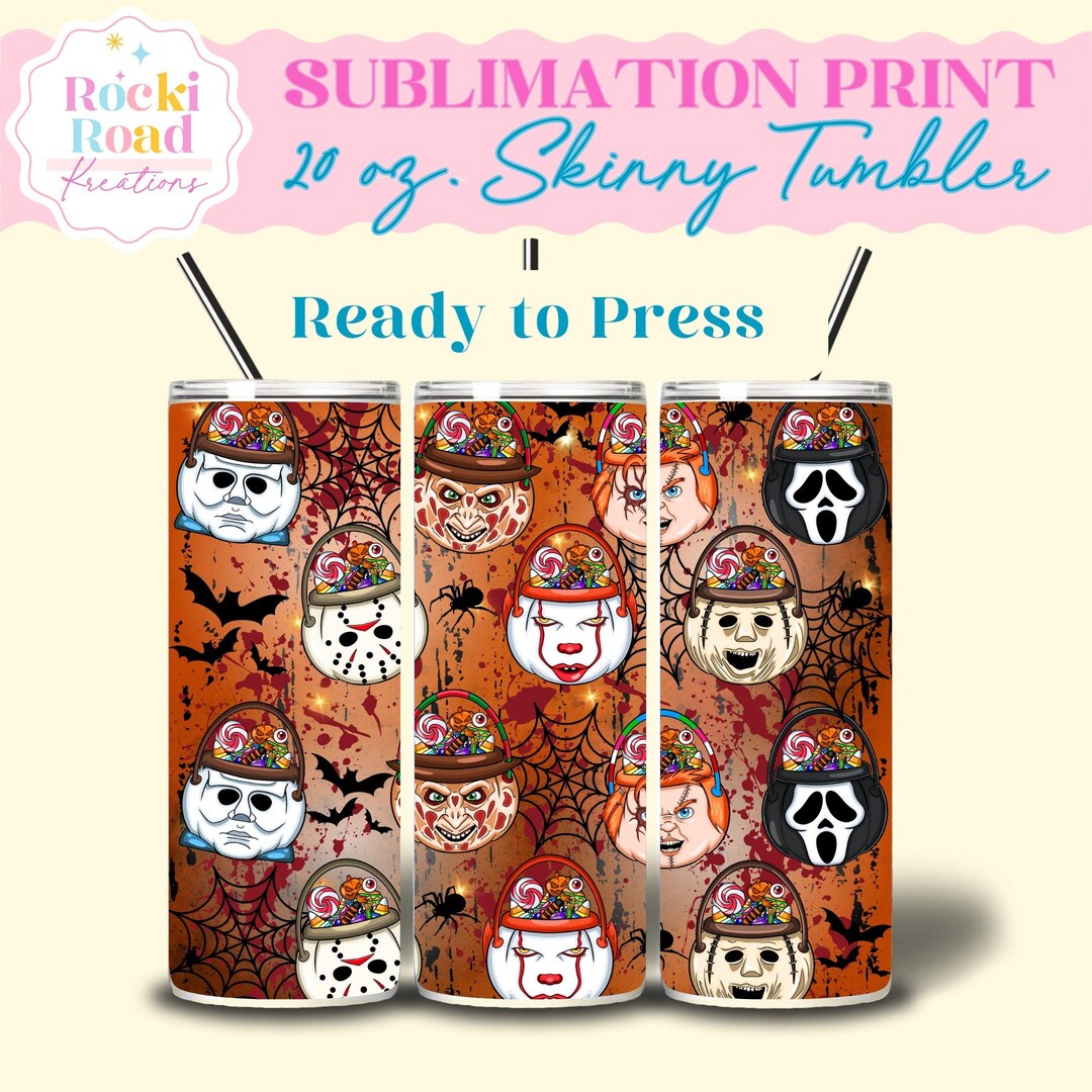 Horror Candy | Sublimation Print | Halloween Wrap | Spooky Season ...