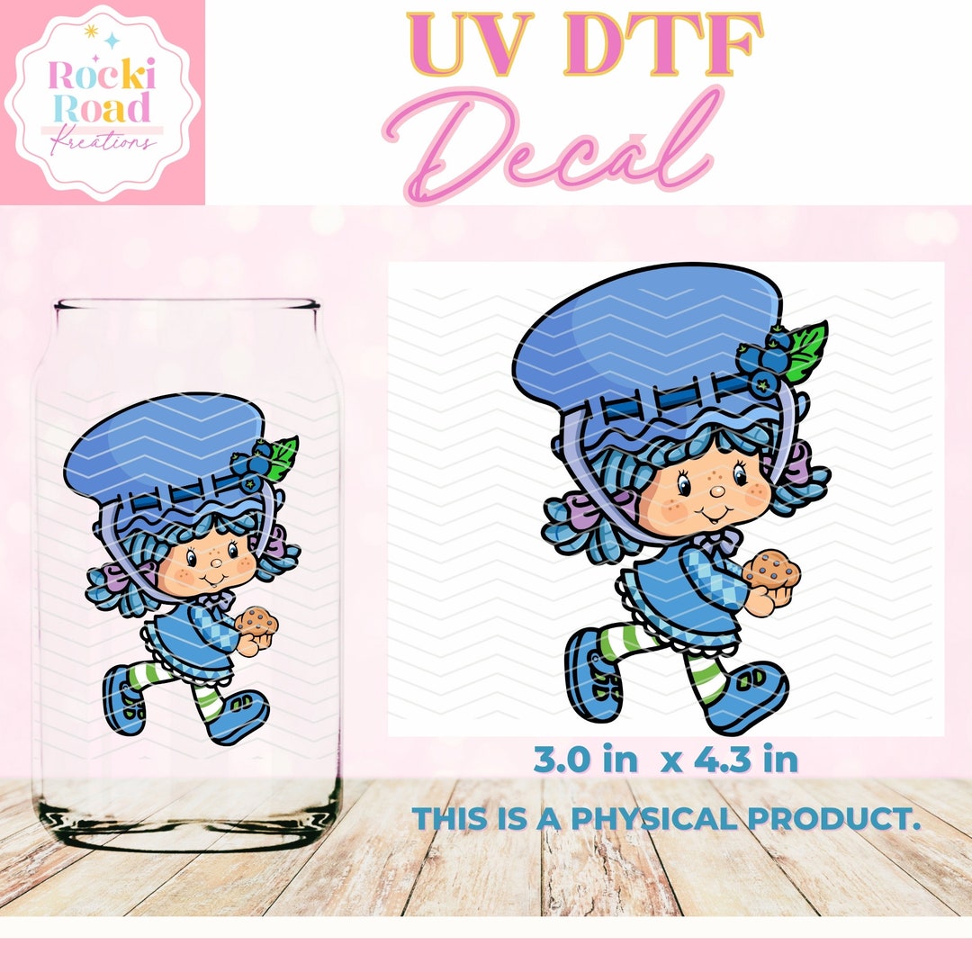 Blueberry Berry Friend (616) |UV DTF Decal | DIY Cup | Retro 80s Doll ...