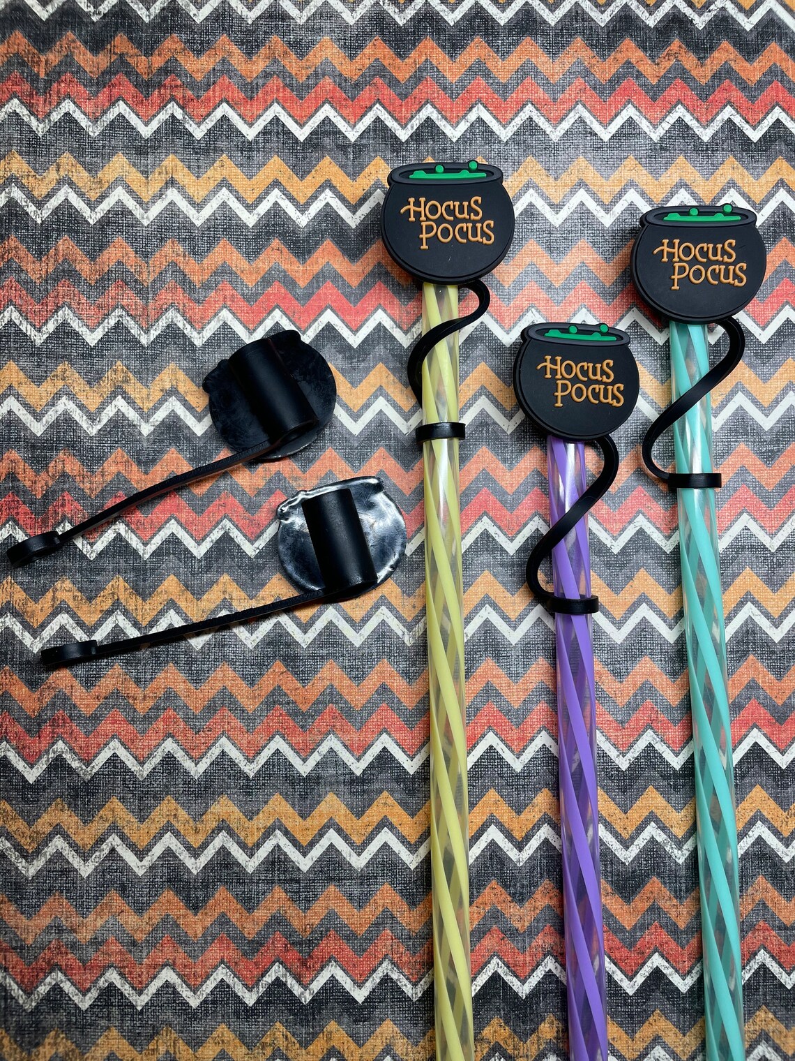 Straw Covers Halloween Straw Toppers Straw Buddies Straw - Etsy