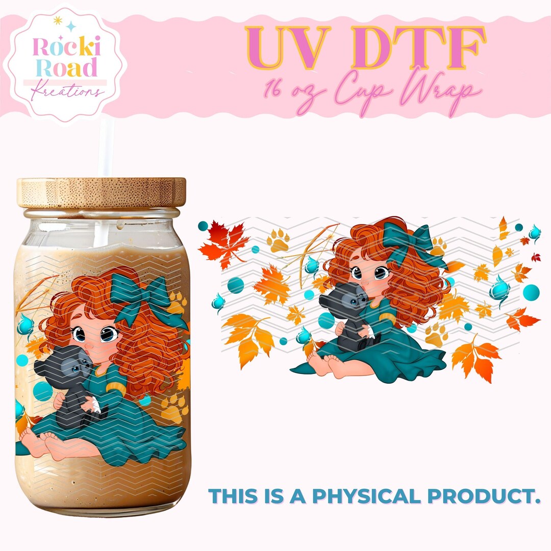 Baby Magic UV Dtf Cup Wrap 16oz. Glass | DIY Cup | Trendy Cup Wrap ...